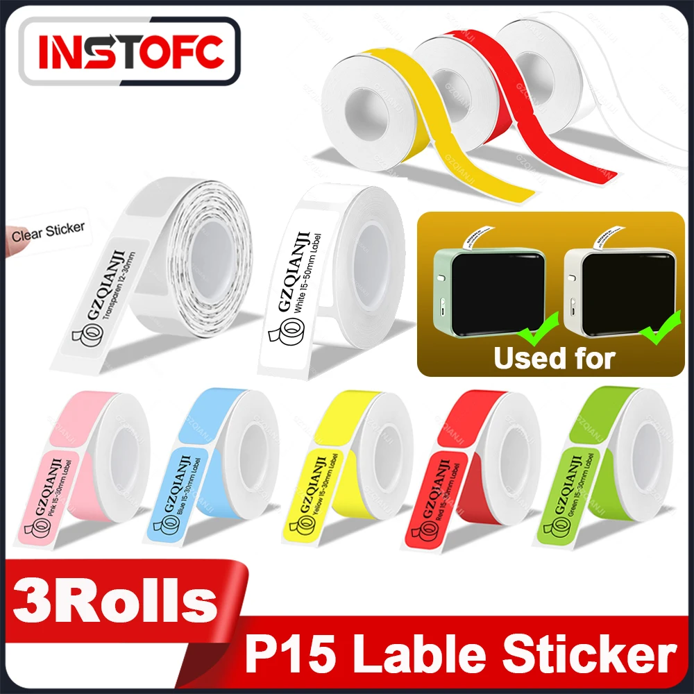 P15-White-Label-Sticker-for-Mini-Thermal-Label-Printer-Marklife-P15-P12 ...