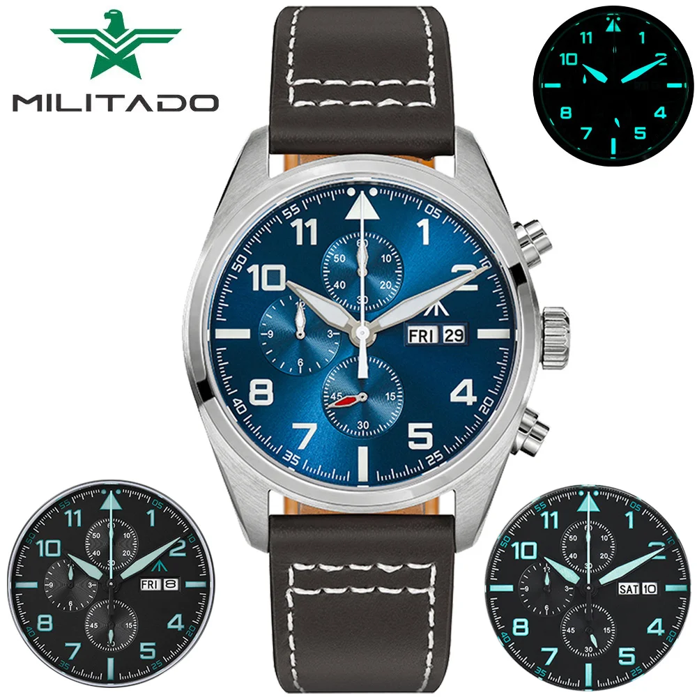 Militado ML04 Quartz Watch OS00 Movement Super BGW9 Luminous 100m ...