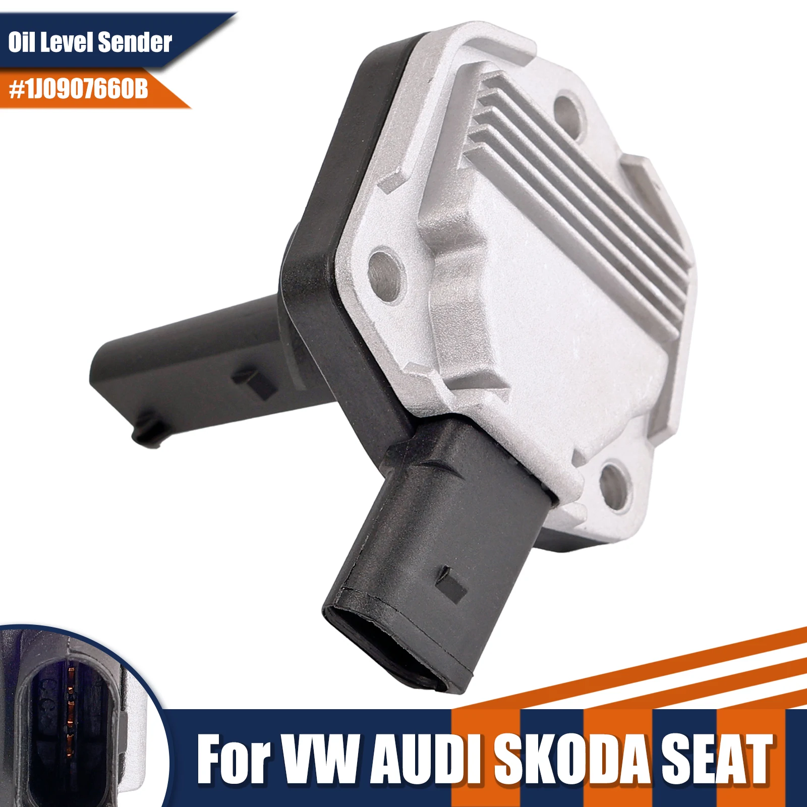 1J0907660B Oil Pan Level Sensor Plug Kit For VW Passat B5 Jetta Golf ...
