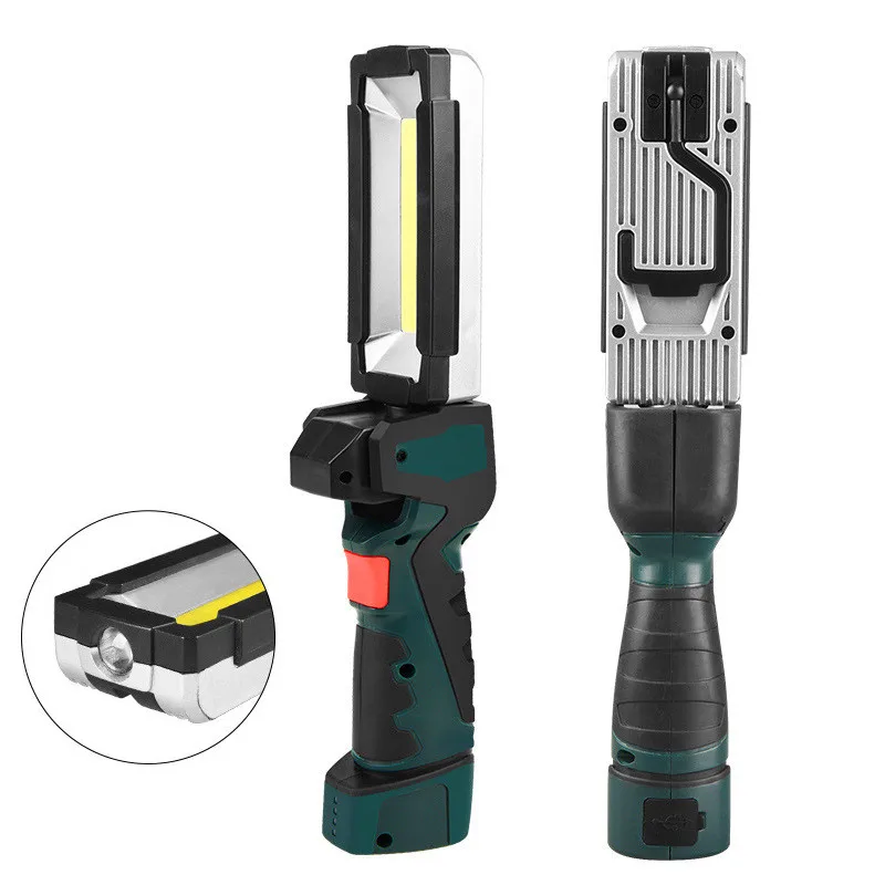 New-Portable-COB-LED-Flashlight-USB-Rechargeable-Work-Light-Magnetic ...