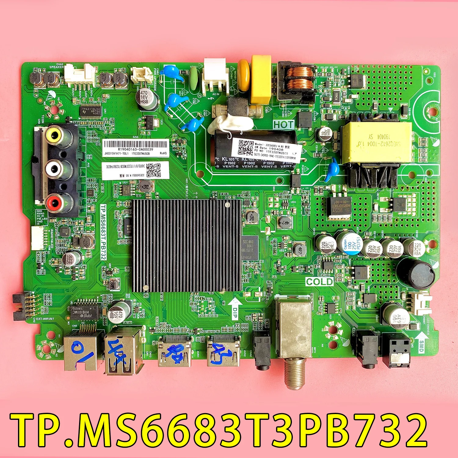 Applicable to Hisense LCD TV 32M2161 network motherboard TP.MS6683T ...