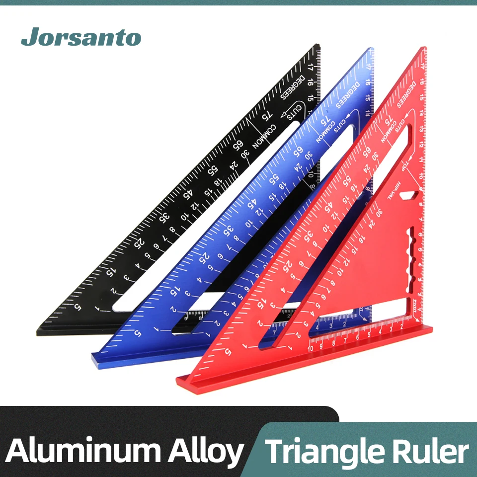 Aluminum-Alloy-Triangular-Ruler-45-Measuring-Protractor-Angle-Ruler ...