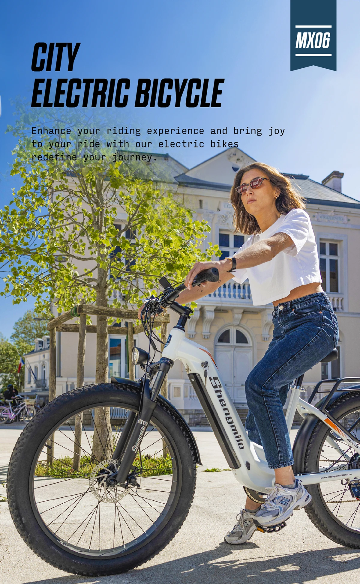 Shengmilo MX06 E-Mountain electric Bicycle 26 inch ebike 1000W Motor ...