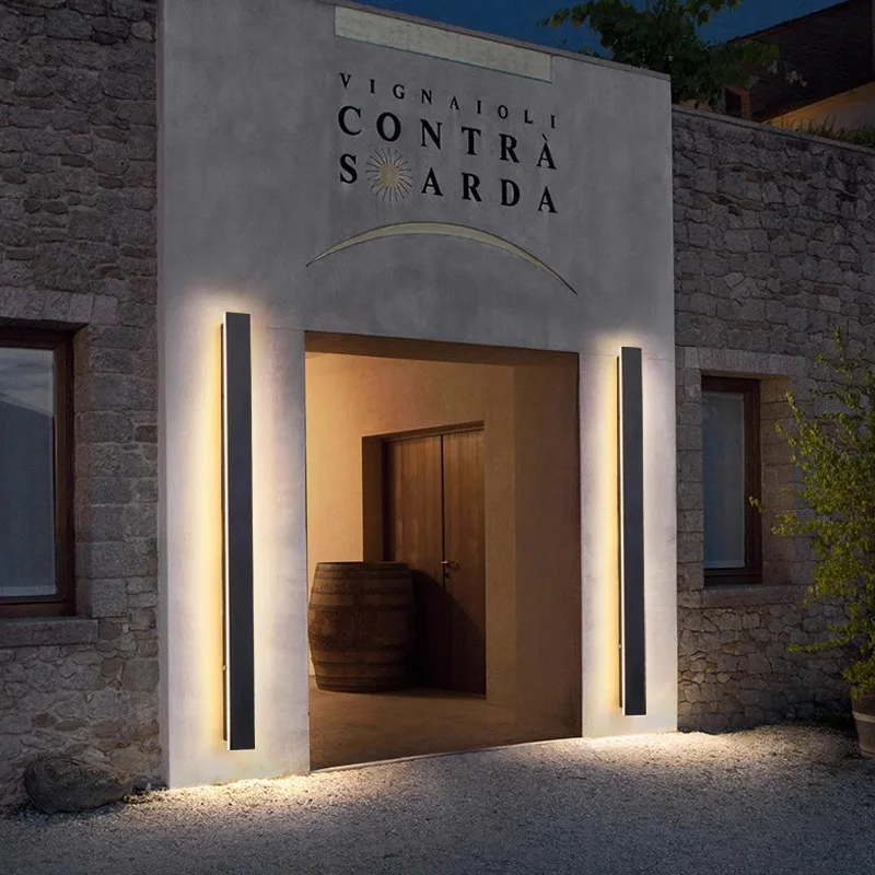 Waterproof-outdoor-wall-lamp-LED-long-wall-lamp-IP65-garden-villa-porch ...