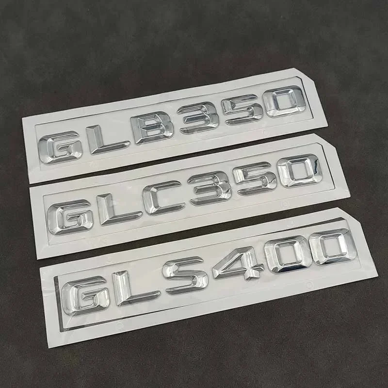 3D-ABS-Chrome-Car-Rear-Trunk-Badge-Letters-Sticker-Logo-GLB350-GLC350 ...