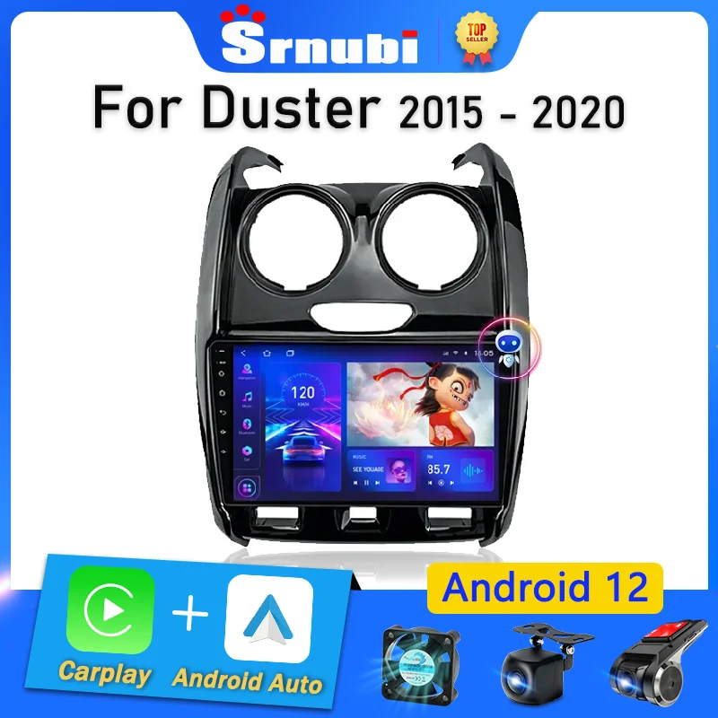 Srnubi-Radio-con-GPS-para-coche-reproductor-Multimedia-con-Android-2-Din-Carplay-navegaci-n ...