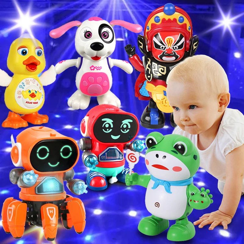 Electronic-Pets-Robots-Dog-Toy-Music-Dance-Walk-Cute-Animals-Baby-2-3-4 ...