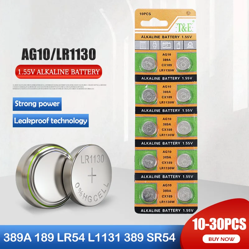 Alkaline Battery Button | Button Battery Lr1130 | Watch Toys Calculator ...