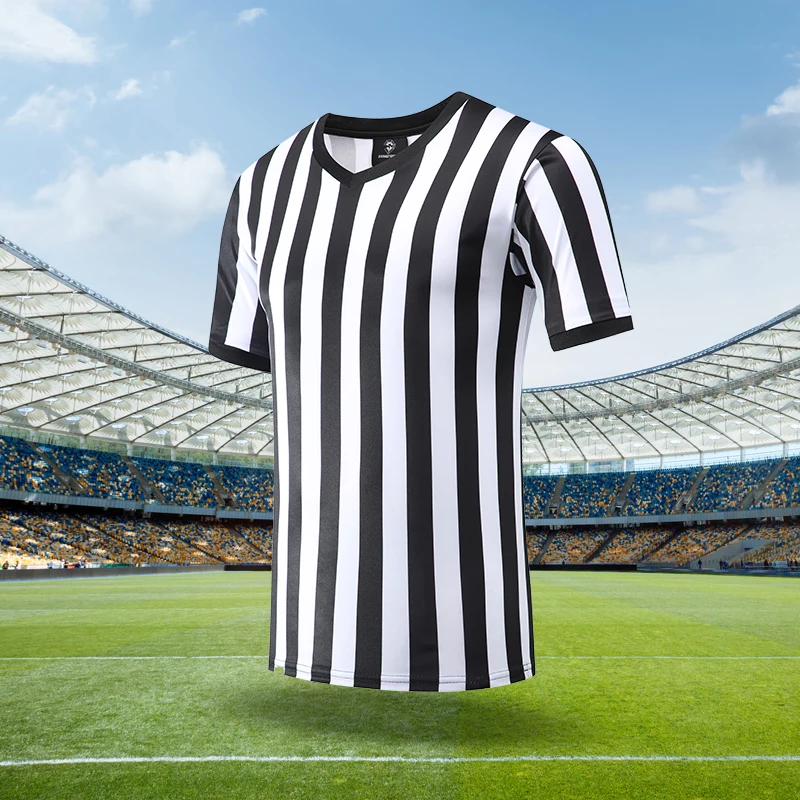 Men-s-High-Quality-Polyester-Referee-Uniform-Jersey-Short-Sleeves-Set ...