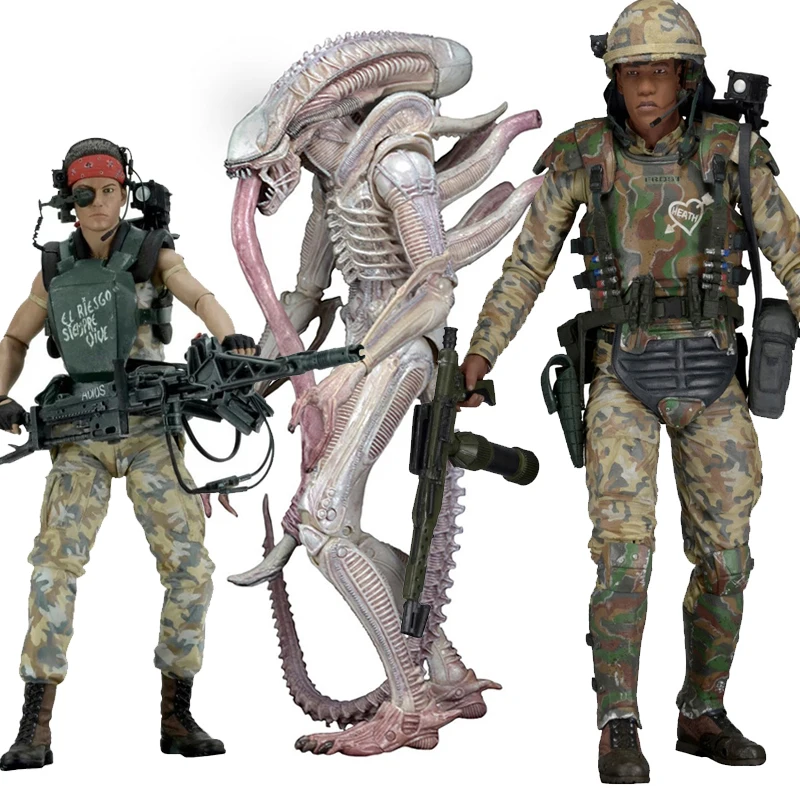 Aliens-vs-Predador-NECA-Alien-Albino-Drone-Alien-Private-PVC-Action ...