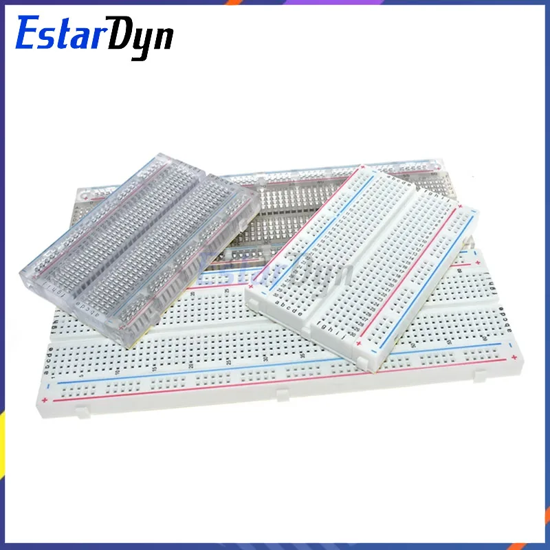 Estardyn MB102 Solderless Breadboard 830/400 Holes PCB Prototyping ...