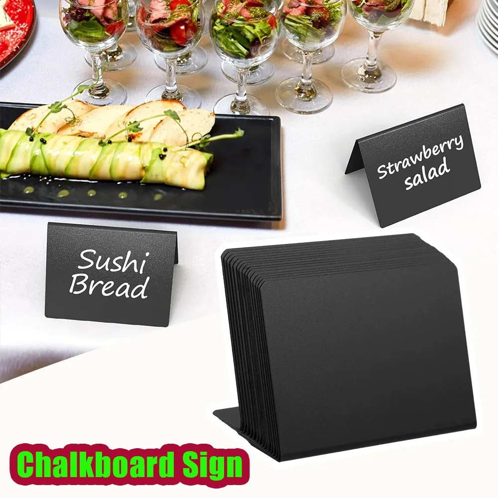 15/30pcs Reusable A /L Type Small Blackboard Sign Holder Acrylic Menu ...