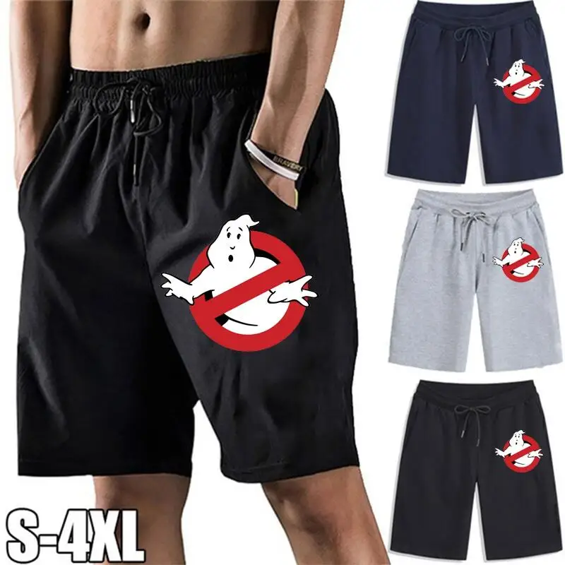 2022 New Men's Ghostbusters Print Shorts Casual Jogging Slim Sports ...