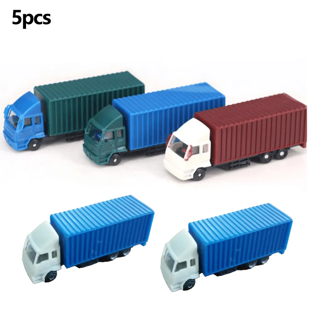 5PCS-1-150-Scale-Miniature-Container-Truck-Model-N-Gauge-Diorama ...