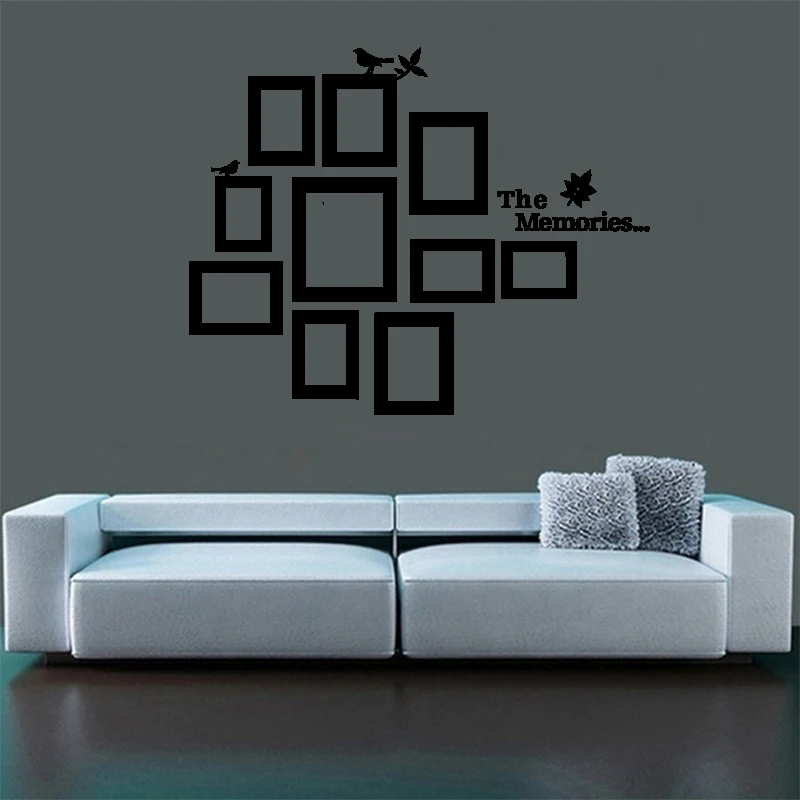 Vinyl-Picture-Frame-Set-Wall-Stickers-Decorative-Decals-Home-Art-DIY-10 ...