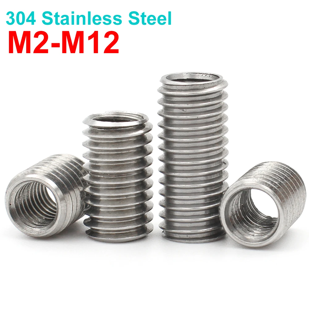 2-5pcs-M2-M3-M4-M5-M6-M12-M20-304-Stainless-Steel-Inside-Outside-Thread ...