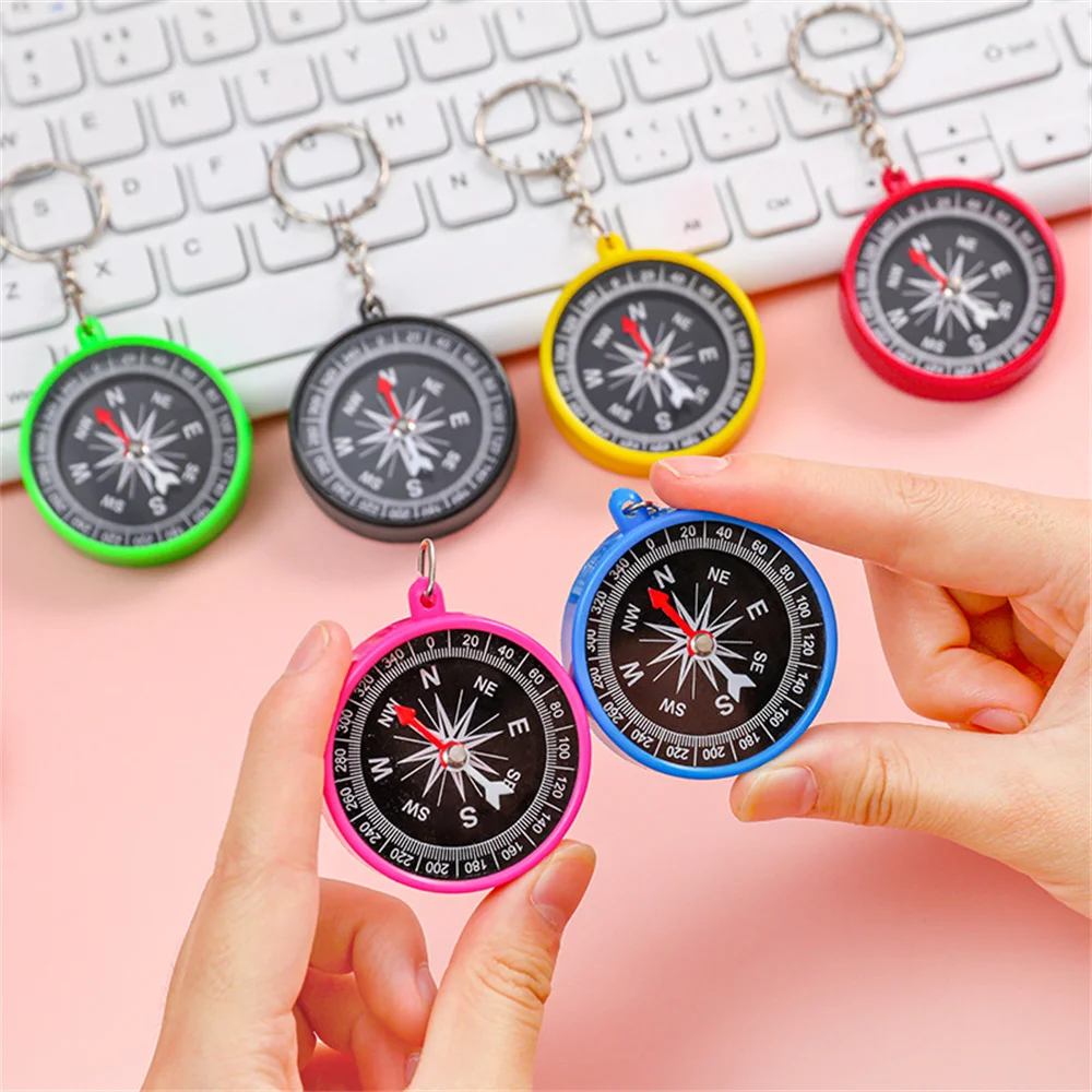 1pcs-Plastic-Compass-Multifunction-Key-Chain-With-Mini-Compass-For ...