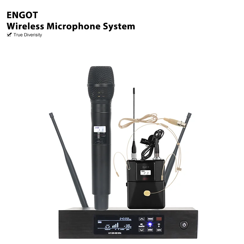 Professional QLXD4 QLXD KSM9 BETA beta 87 QLXD QLXD24 Wireless Microphone System Handheld Mic ...