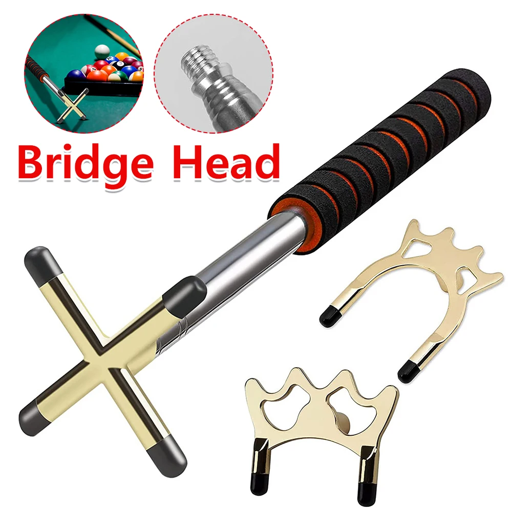 Retractable Billiards Pool Cue Stick Bridge with Replaceable Bridge ...