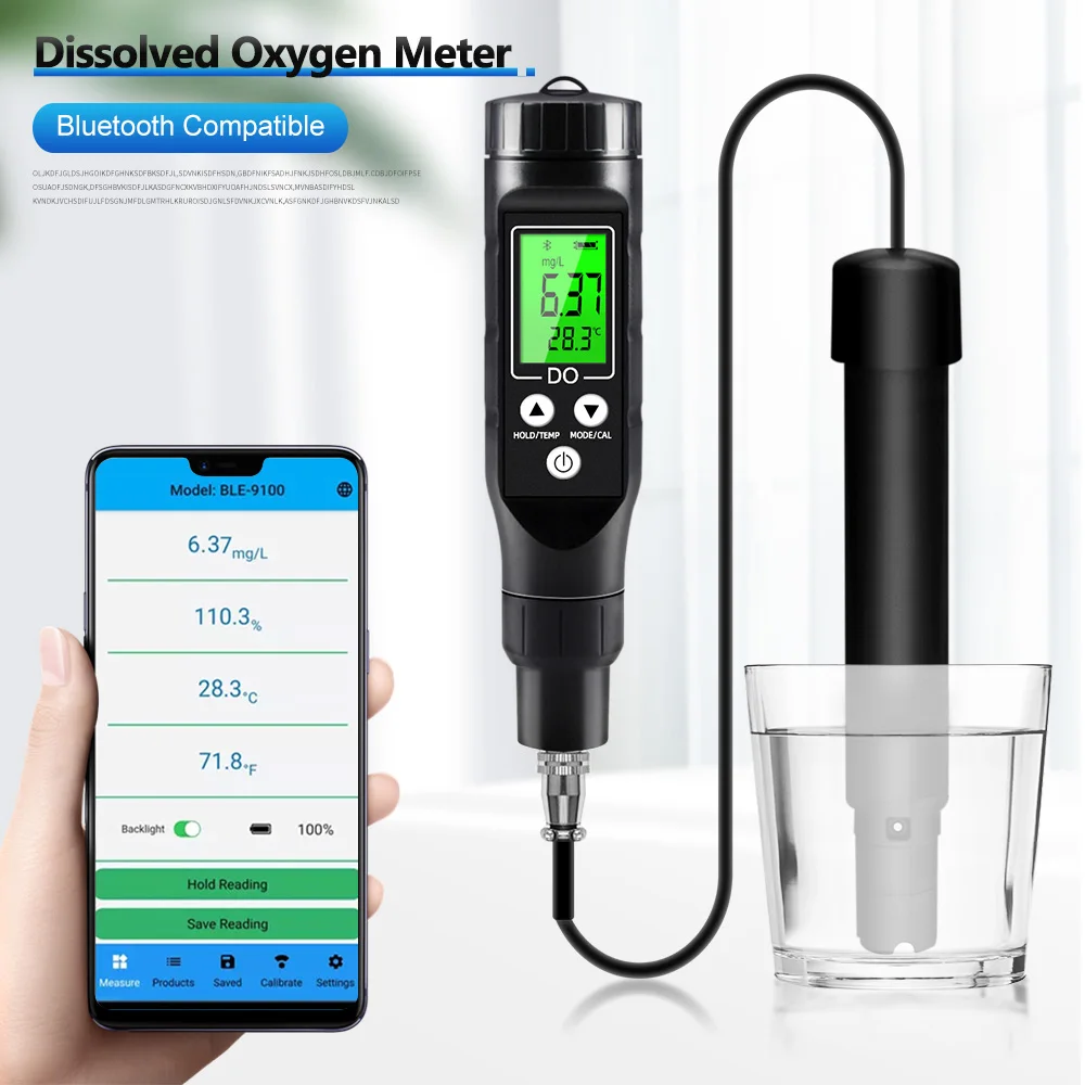 BLE-9100-Dissolved-Oxygen-Meter-Bluetooth-ATC-Do-Meter-Dissolved-Oxygen-Digital-Online-Detector ...