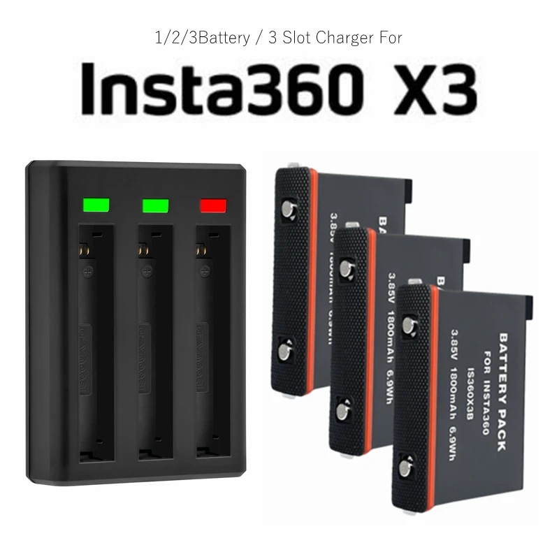 New-1800mAh-Battery-Pack-For-Insta360-X3-Lithium-Rechargeable-Battery ...