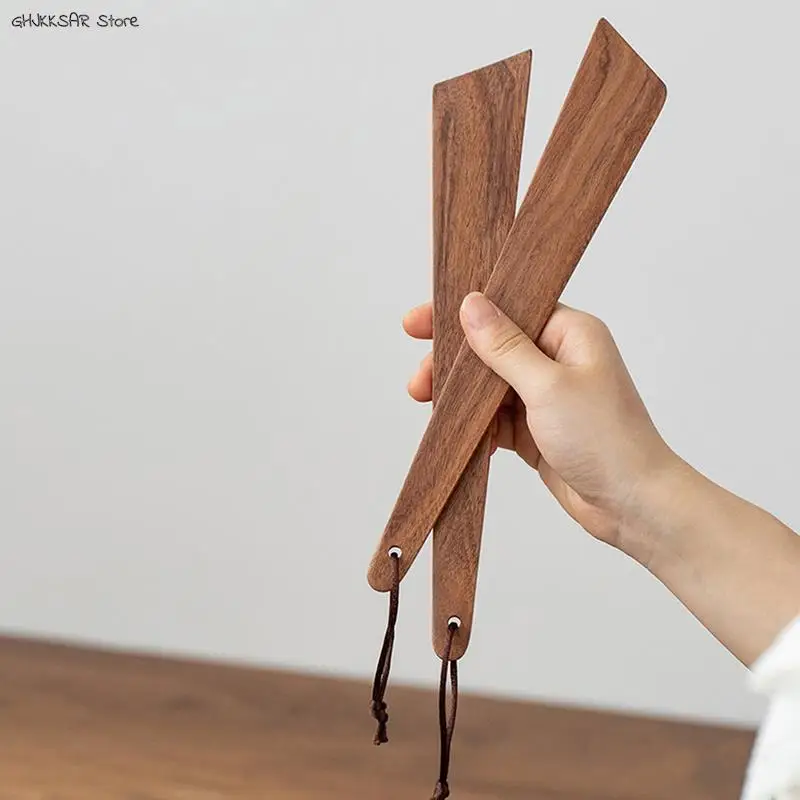 Teak-Wood-Tableware-Spatulas-Kitchen-Gadgets-Triangular-Cooking-Spatula ...