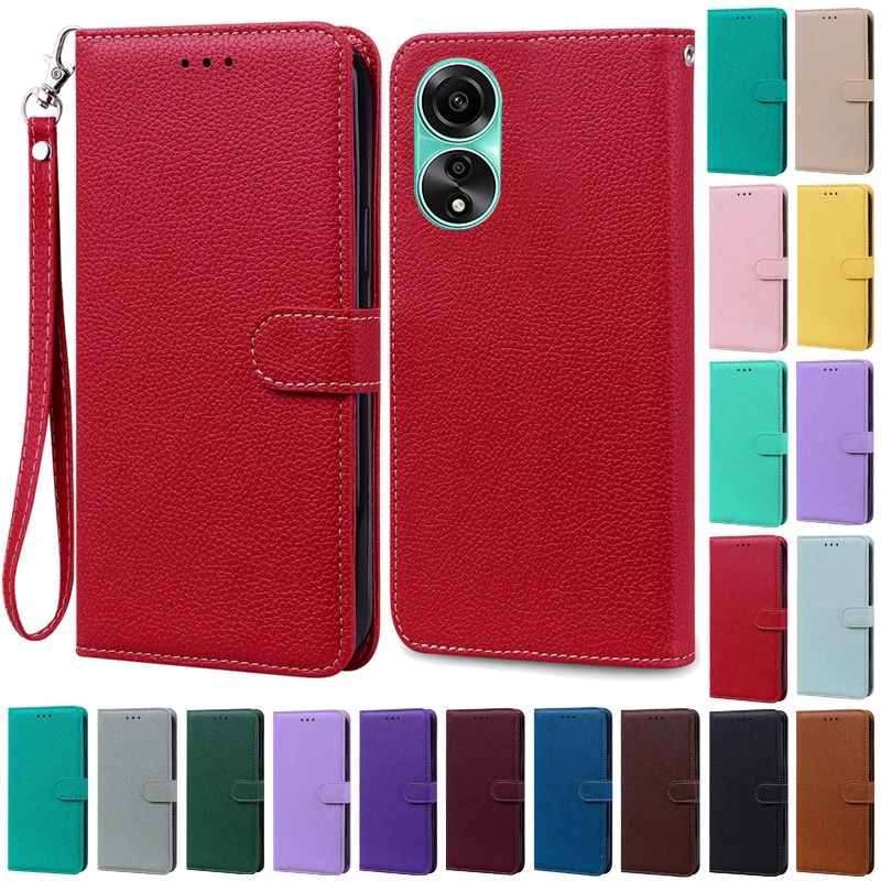 For-OPPO-A78-4G-Case-Leather-Flip-Wallet-Case-For-OPPO-A78-CPH2565 ...