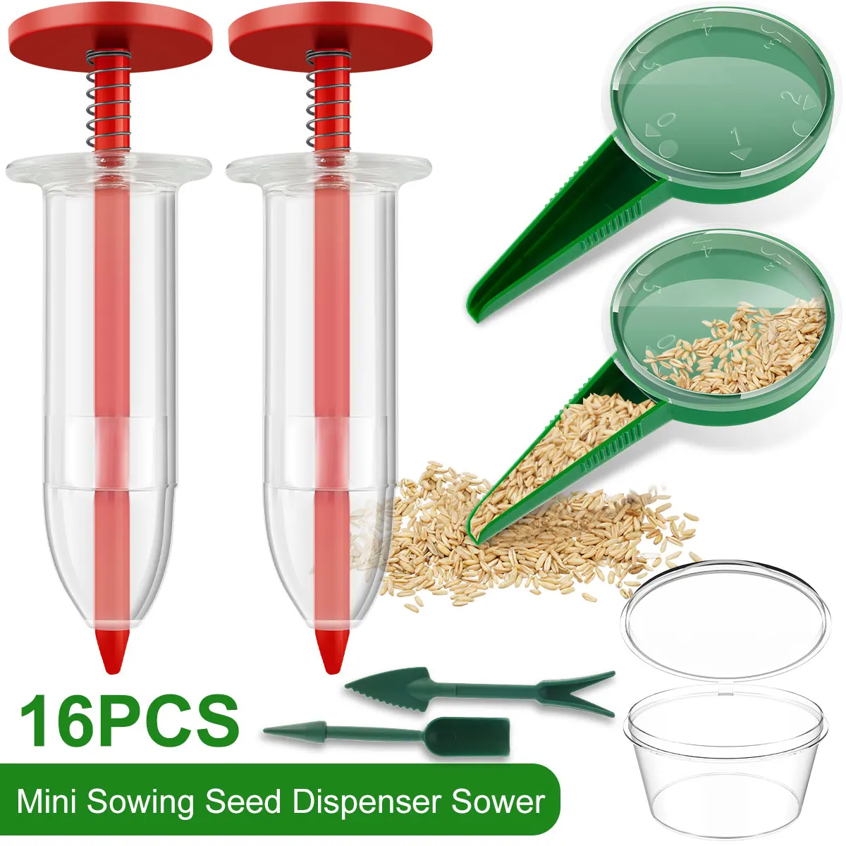 16Pcs-Mini-Sowing-Seed-Dispenser-Sower-Set-Manual-Handheld-Seed ...