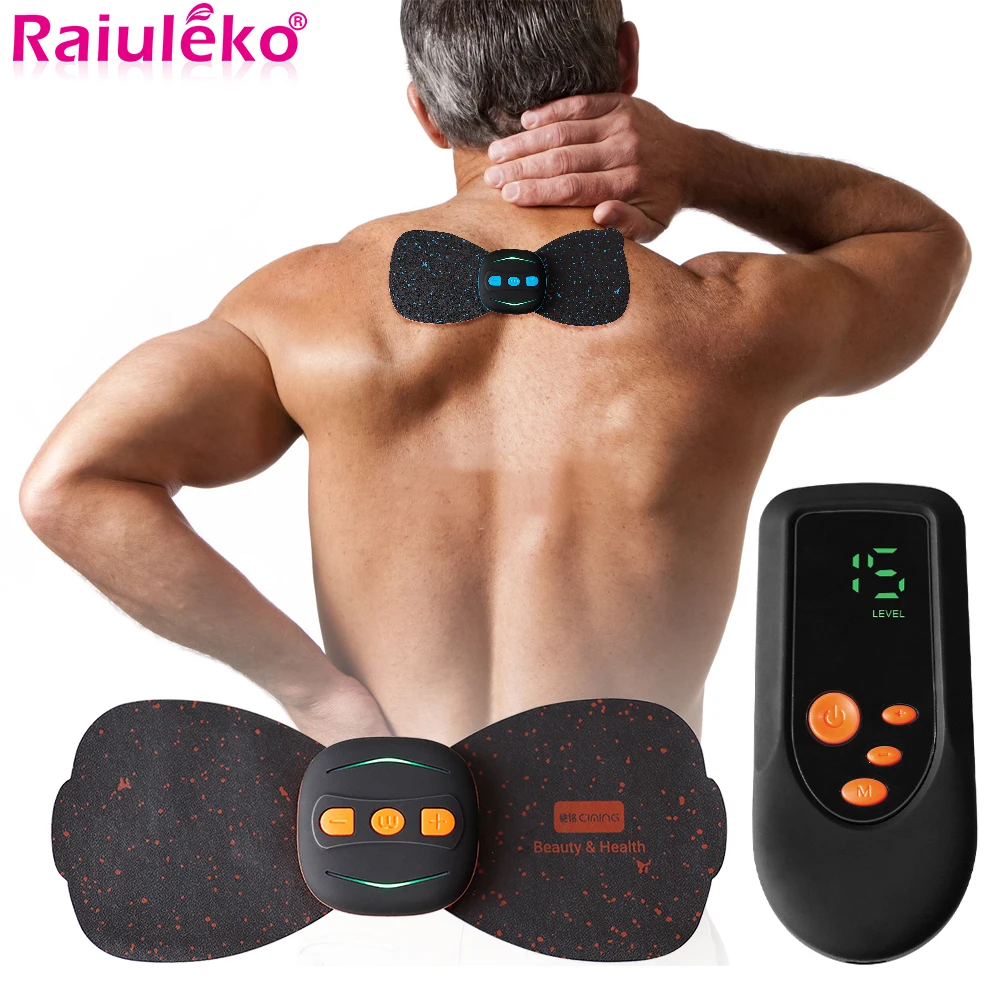 Electric-Muscle-Massager-EMS-Tens-Pulse-Machine-Neck-Back-Pain-Relief ...
