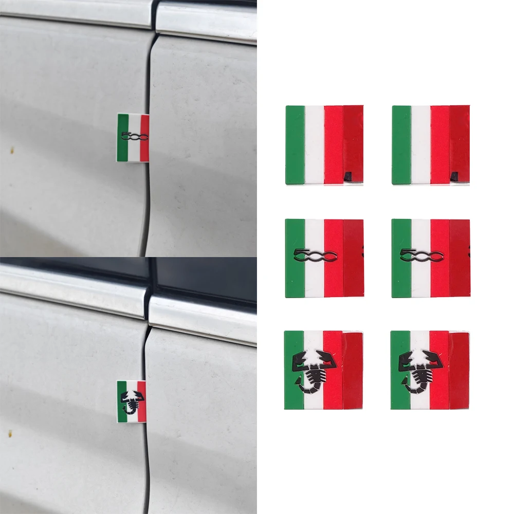 Italian-flag-car-sticker-door-sticker-For-Fiat-abarth-500-595 ...