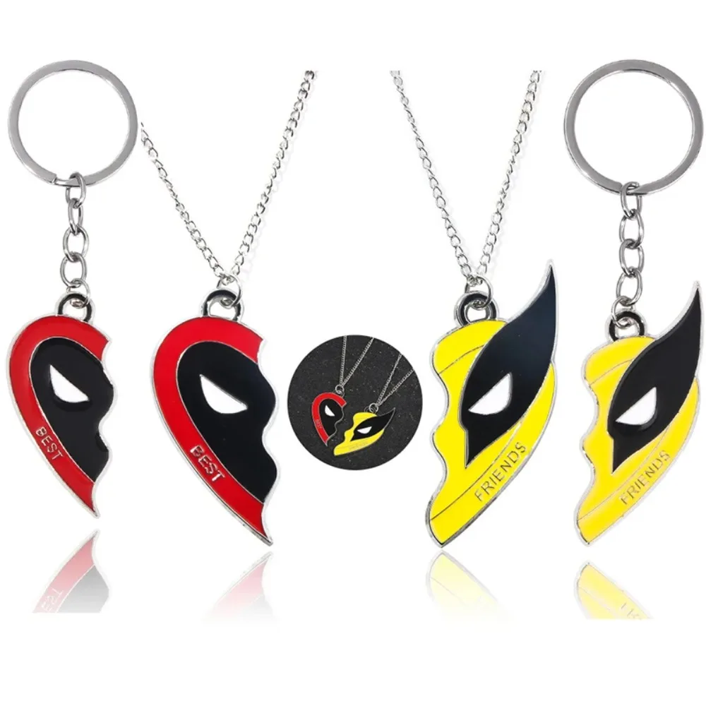 Deadpool-Wolverine-Necklace-or-Keychain-Best-Friends-Pendant-Superhero ...