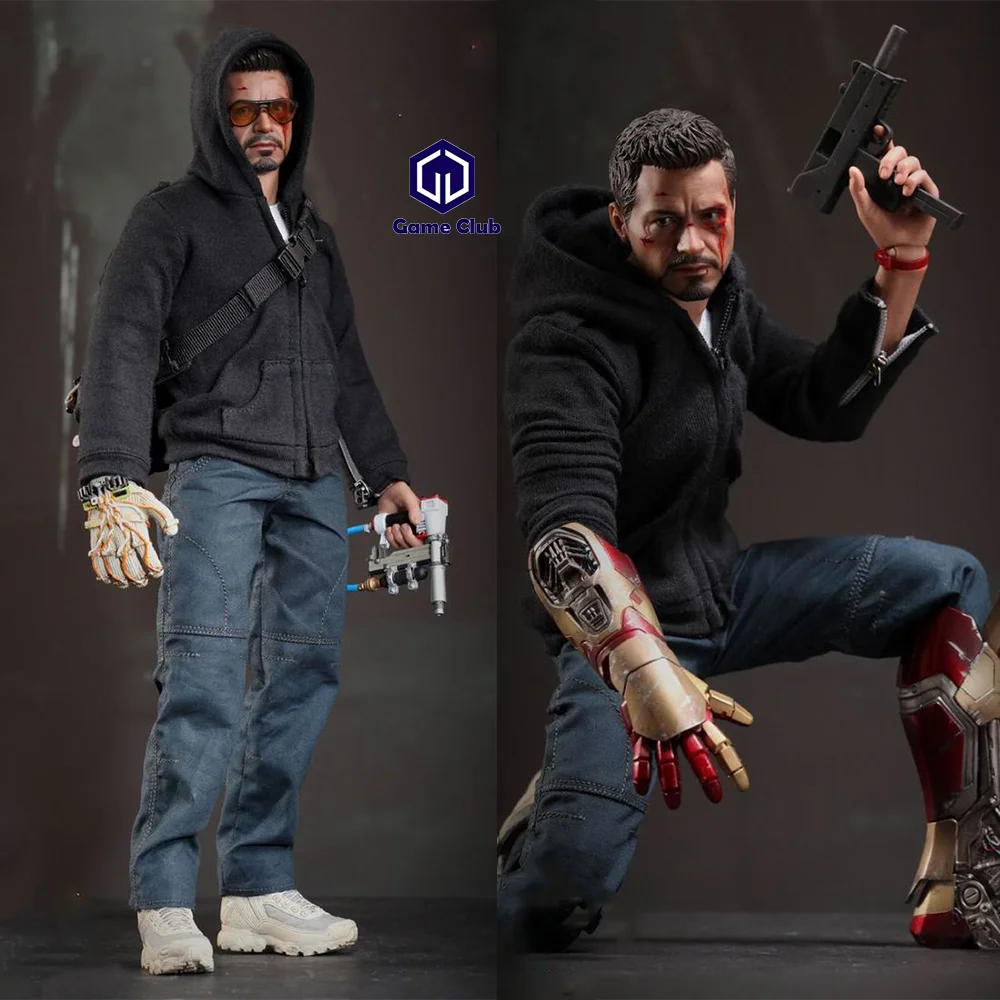 In Stock HOTTOYS HT 1/6 Scale MMS209 Iron Man 3 Stealth Tony Mechanical ...