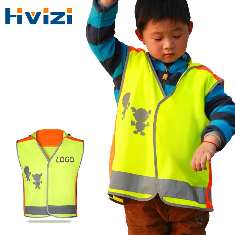 Cartoon Kids Vest School Children Training Breathable Vest Hooded ...