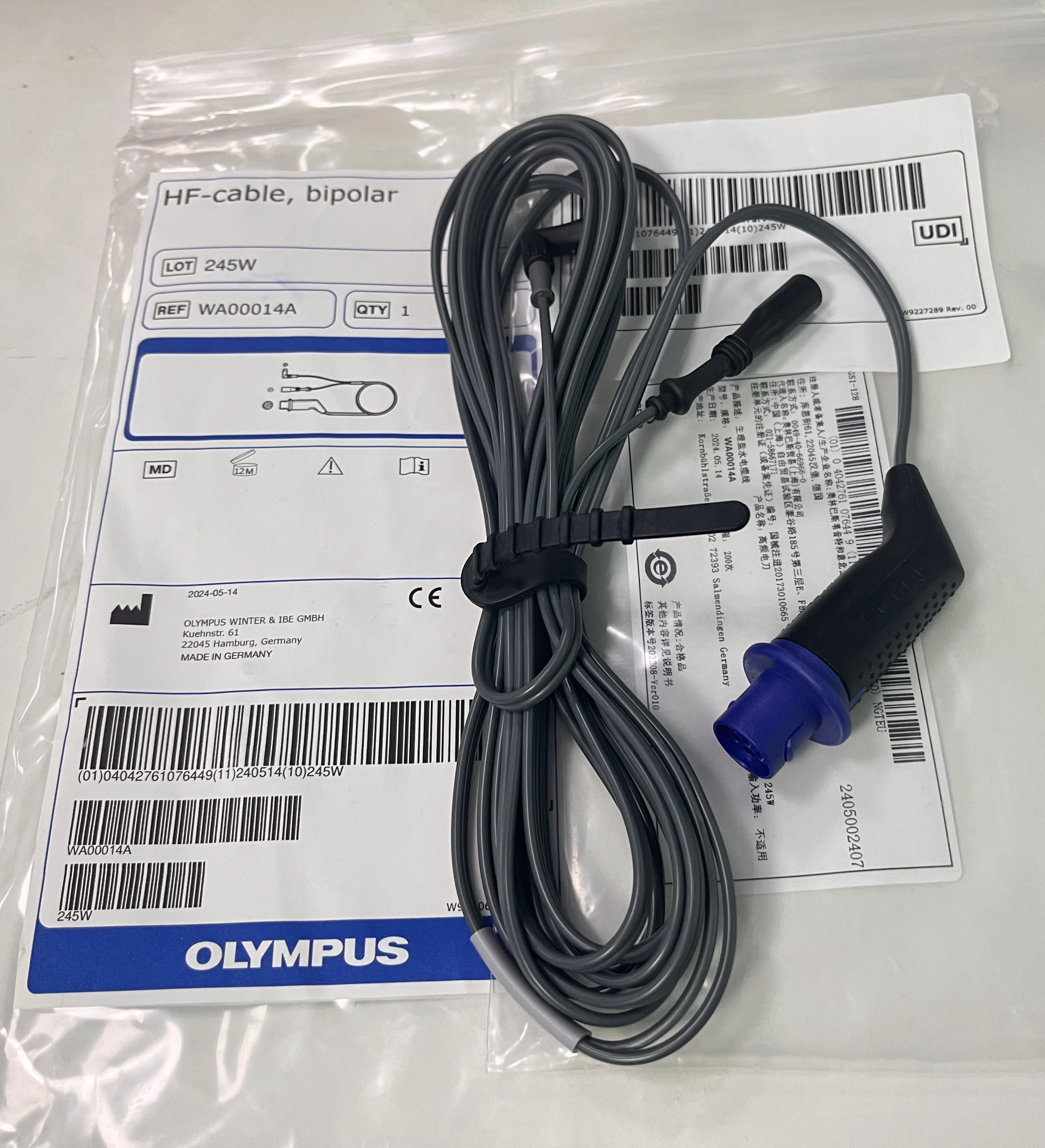 Olympus WA00014A Bipolar HF Cable 4m New,Original - AliExpress 30