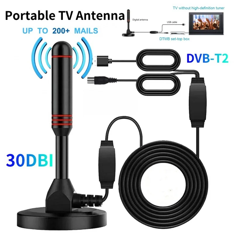 Portable-HD-TV-Antenna-Digital-HD-Aerial-30DBI-HD-Digital-TV-Antenna ...