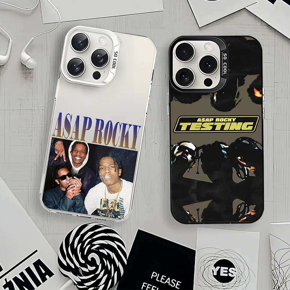 Rapper ASAP Rocky Laser Phone Case For iPhone 16 15 14 13 12 11 mini ...
