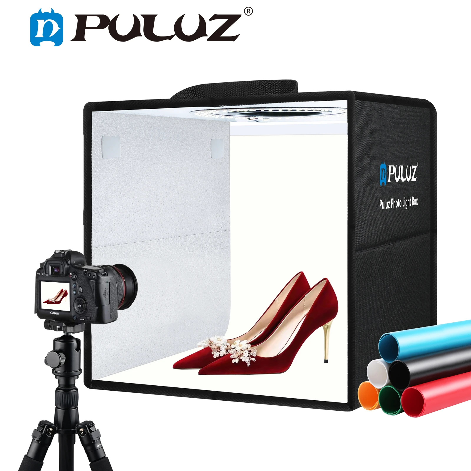 Puluz 30cm Lightbox Mini Foldable Photo Studio Box Led Light Box ...