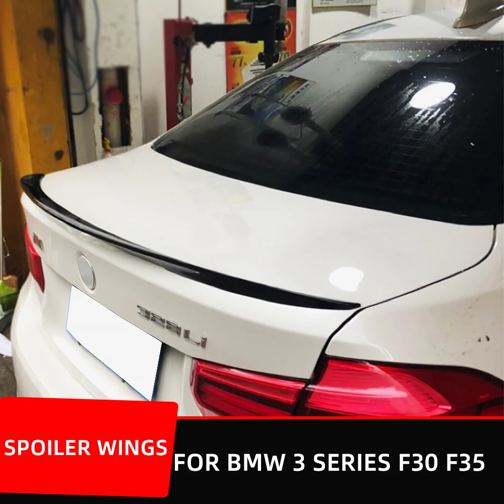 For-BMW-F30-F35-F80-320-325-330-ABS-Carbon-Black-Rear-Trunk-Lid-Car ...