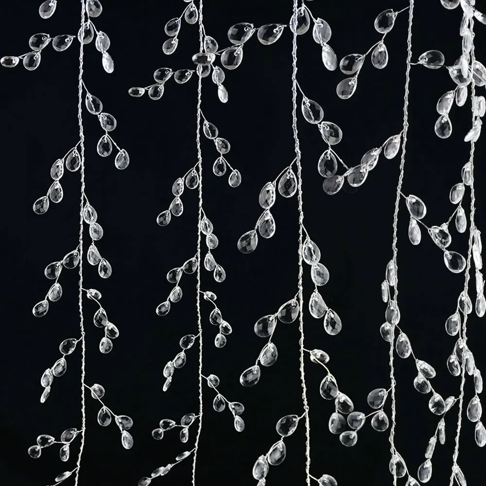 150cm-Acrylic-Crystal-Beads-Curtain-Garland-Droprain-Bead-Branch-String ...