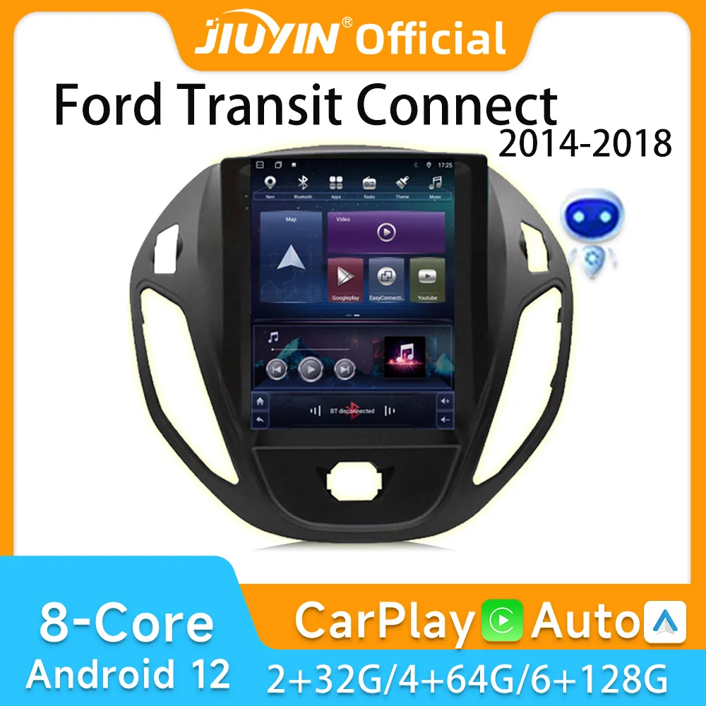 JIUYIN Car Radio For Ford Transit Connect 2014 2015-2016-2018 ...