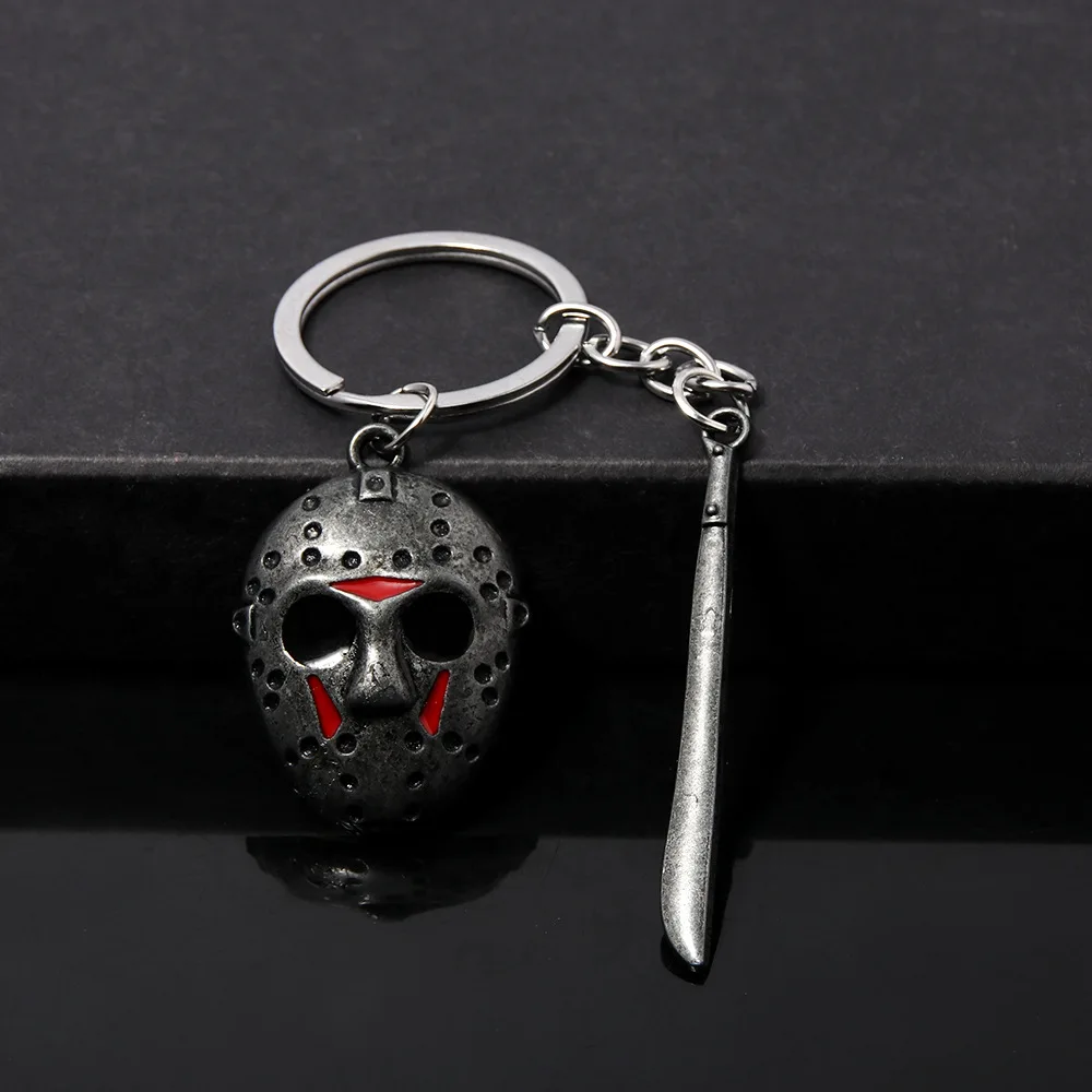 New-Horror-Movie-Friday-Jason-Voorhees-Mask-Machete-Alloy-Key-Chains ...