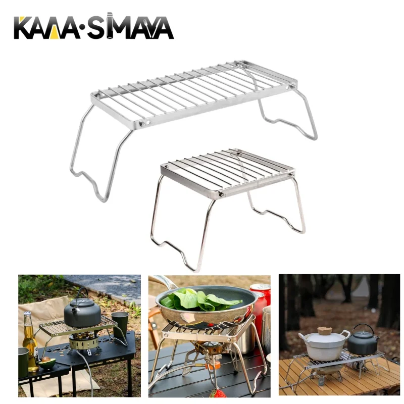 BBQ-Grill-Multifunctional-Folding-Campfire-Grill-Portable-Stainless ...