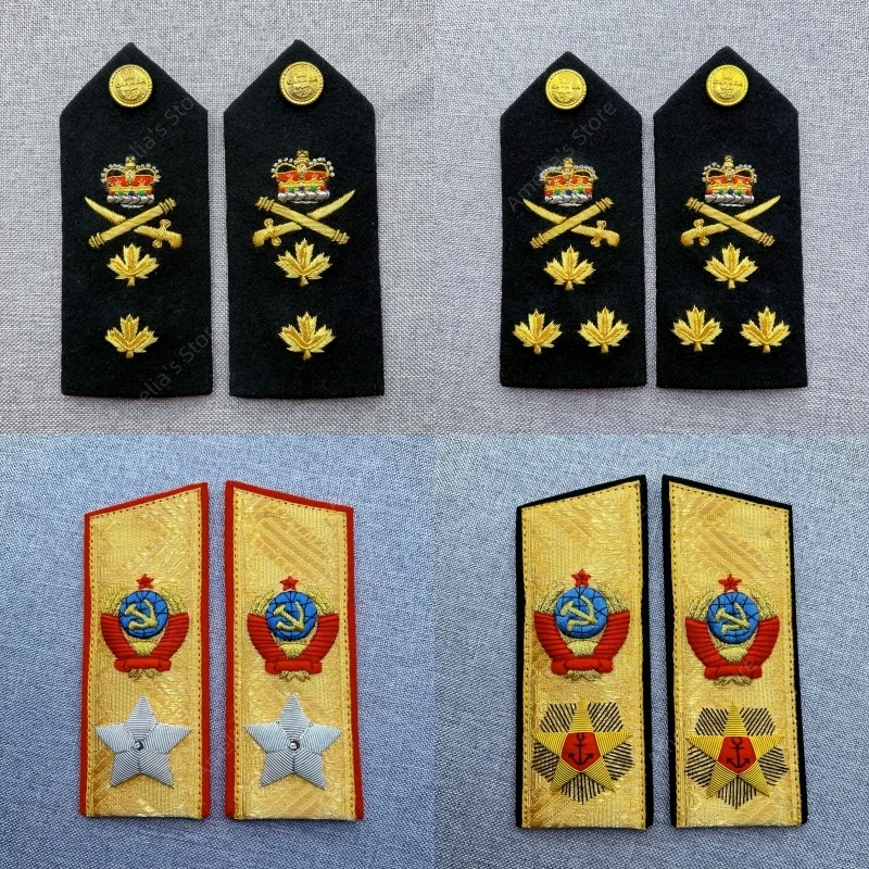 Russian Militar General Star Epaulettes Soviet Union Armed Uniform ...