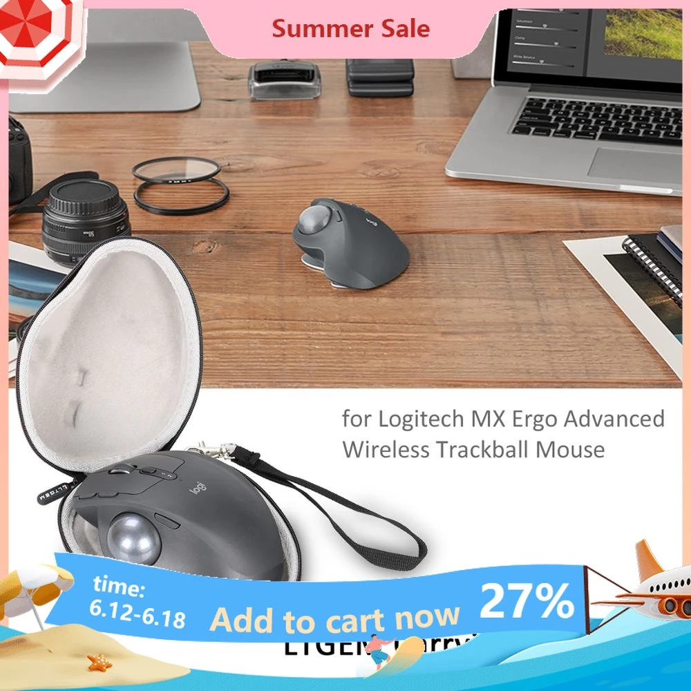 LTGEM EVA Hard Travel Carry Case for Logitech MX ERGO Advanced Wireless ...