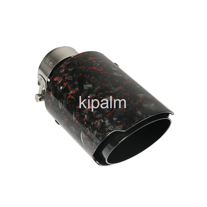 Red-Forged-Carbon-Fiber-Exhaust-Pipe-with-Golden-Stainless-Steel ...