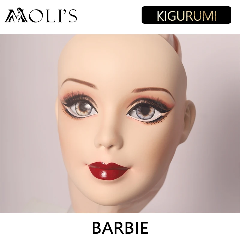 Barbie The Female Doll Mask with Gag and Latex Hood by Moli's Kigurumi ...