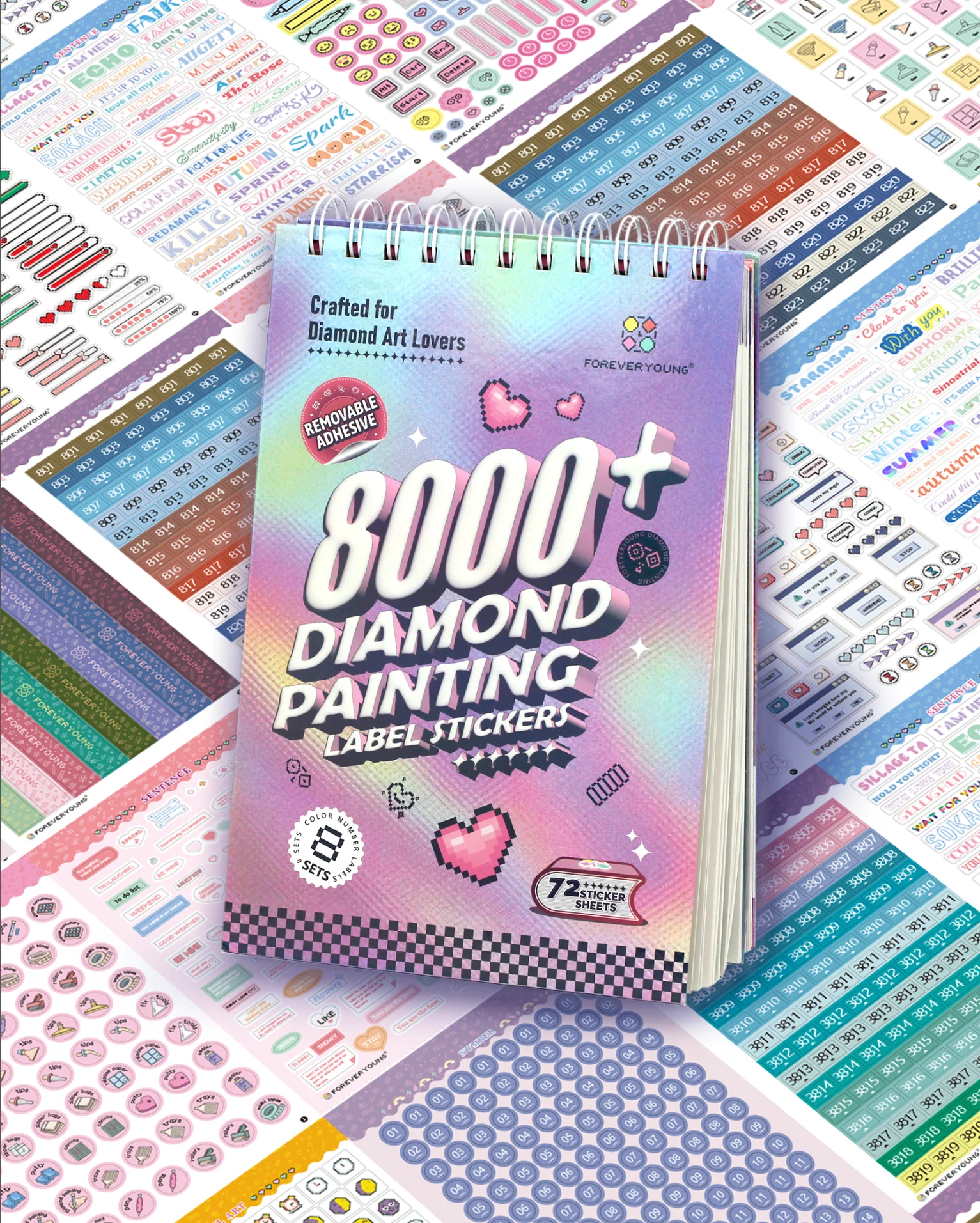 Diamond Stickers Book: The Ultimate Companion for Diamond Painting ...