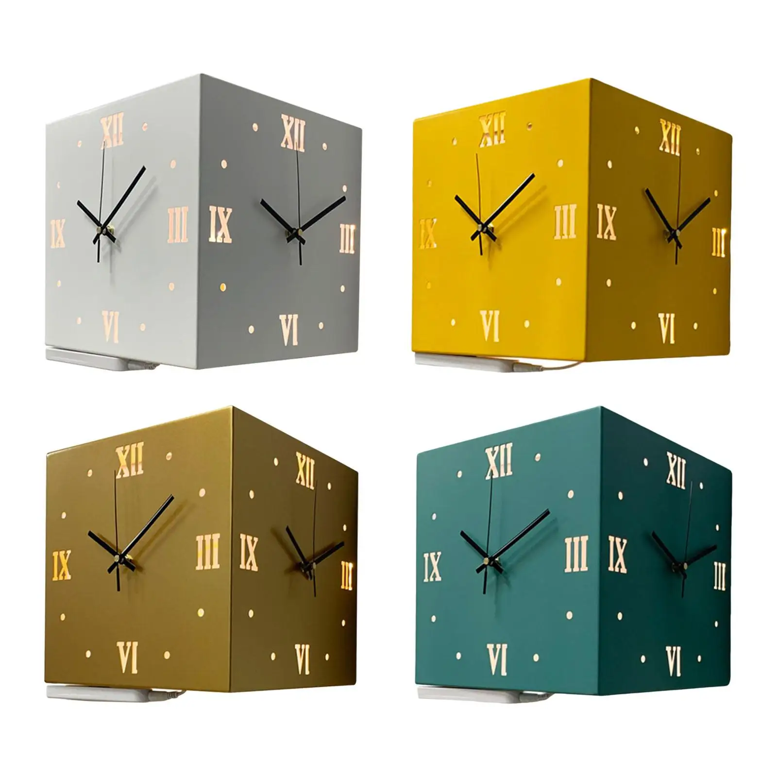 Double-Sided-Corner-Wall-Clock-Creative-Home-Living-Room-Modern ...