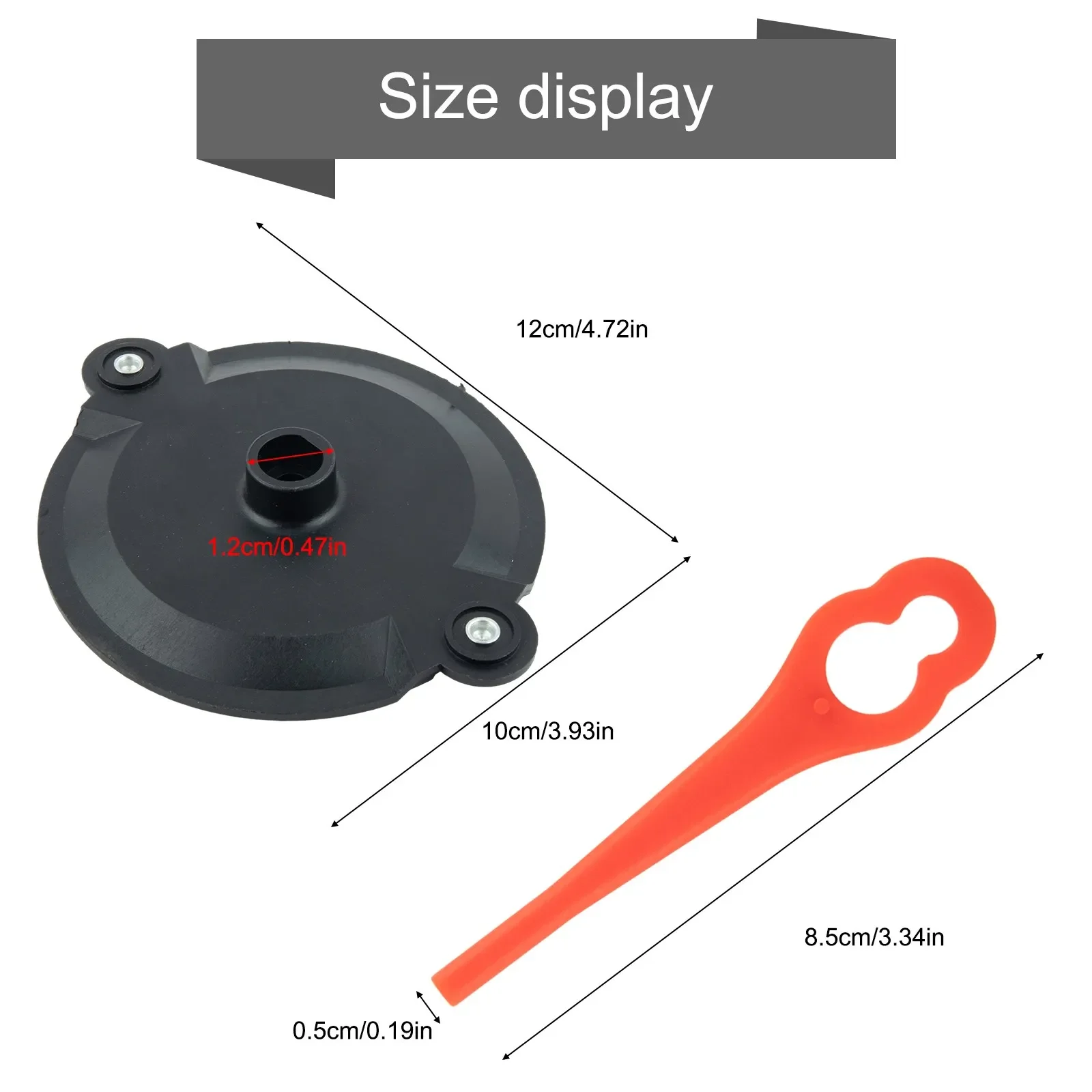 Mower-Parts-Cutter-Head-Lawn-Trimmer-Cutting-Disc-12-10cm-Fits-PRTA ...