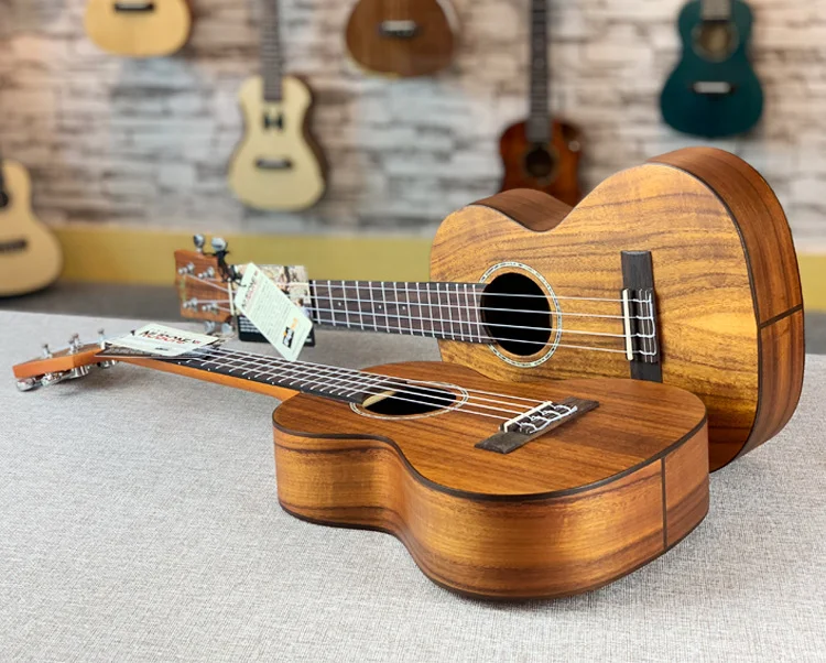 U-105 High Quality 26-Inch Koa Wood Acoustic Guitar Solid Ukulele Top ...